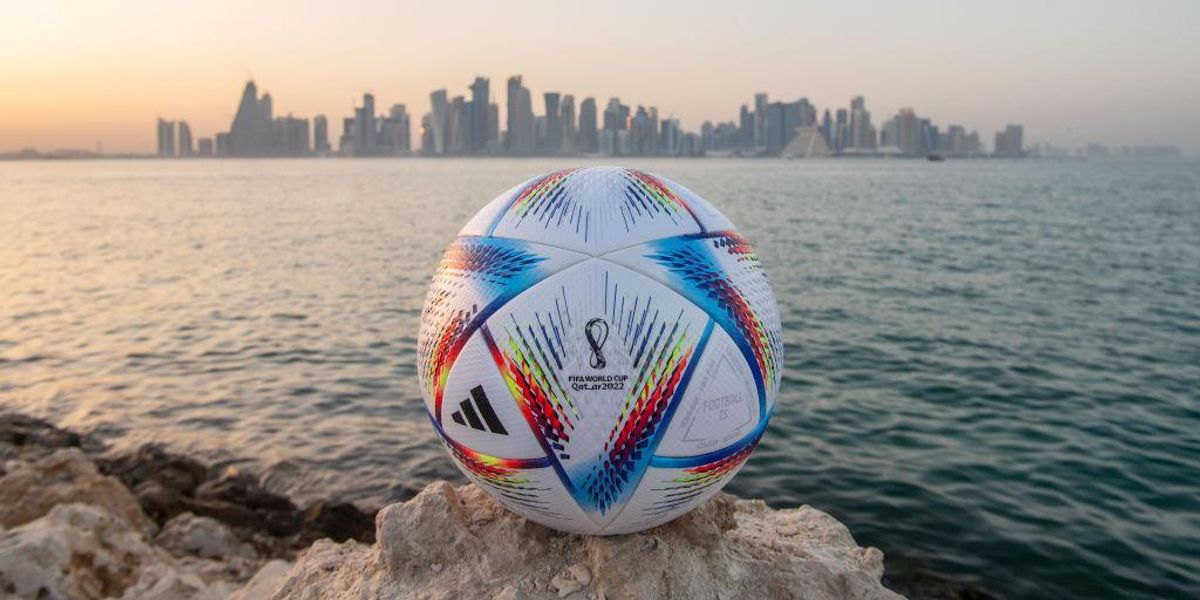 Bizarre Photo Shows World Cup Footballs Being Charged Before Matches