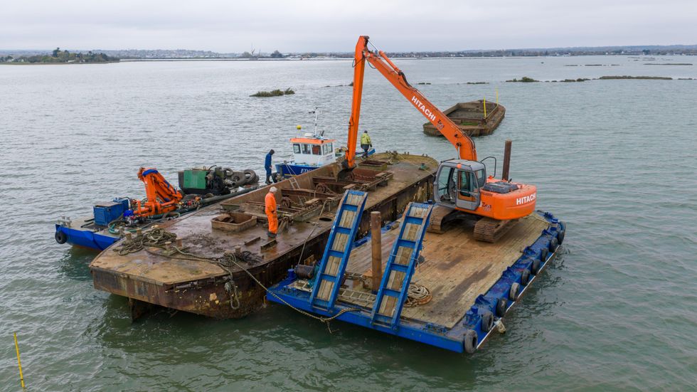 National Trust sinks three barges to form new island for birds | indy100