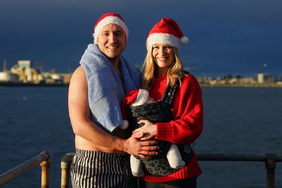 In Pictures: Plucky bathers take a Christmas dip | indy100