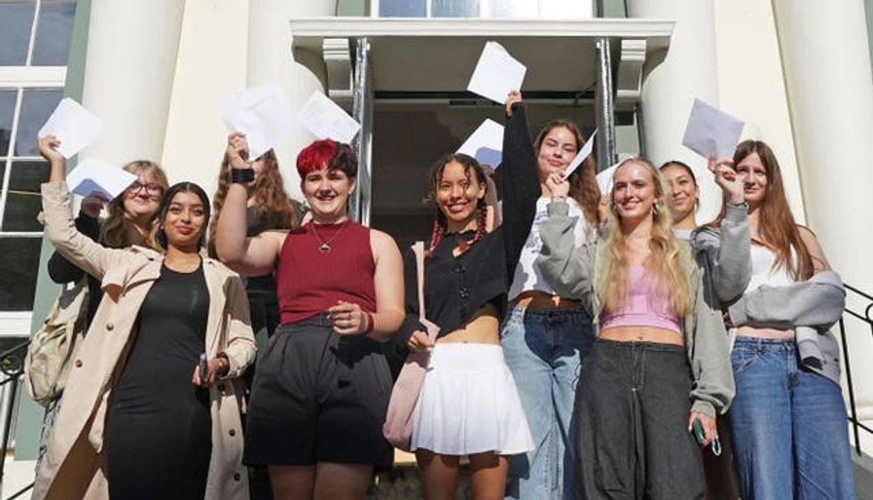 In Pictures: Smiles abound as A-level results are released | indy100