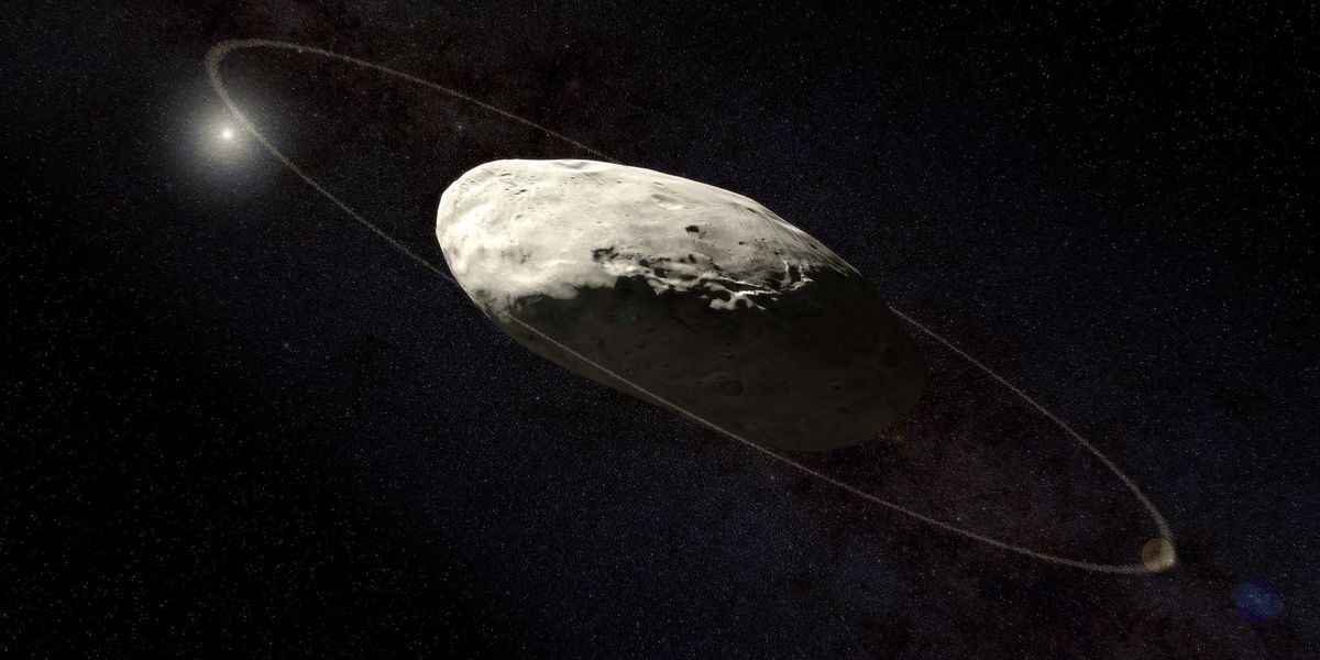 Rare ring spotted around dwarf planet and astronomers are baffled | indy100 Rare ring spotted around dwarf planet and astronomers are baffled | indy100