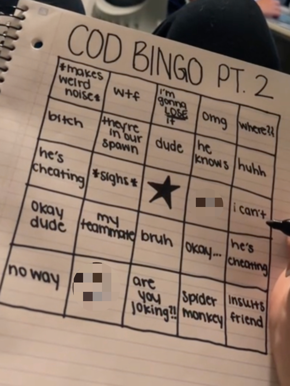 How to play 'Call of Duty boyfriend bingo' according to viral TikTok series | indy100