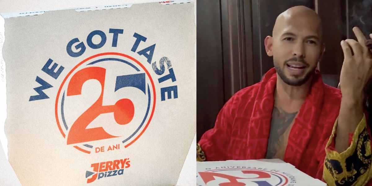 Jerry's Pizza breaks silence following Andrew Tate arrest | indy100 Jerry's Pizza breaks silence following Andrew Tate arrest | indy100