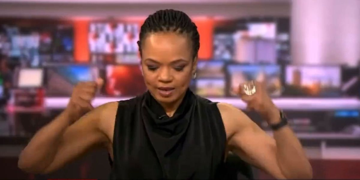 Bbc News Presenter Left Red Faced Not Realising Shes Live For Almost