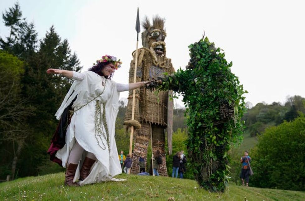 In Pictures: Fiery start to May Day celebrations | indy100