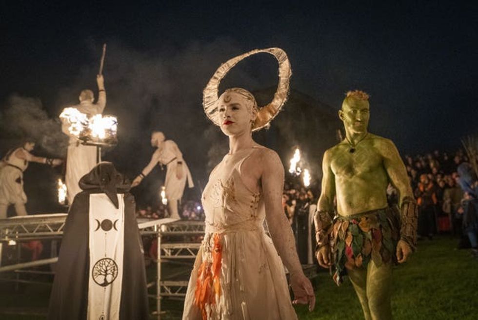 In Pictures: Fiery start to May Day celebrations | indy100