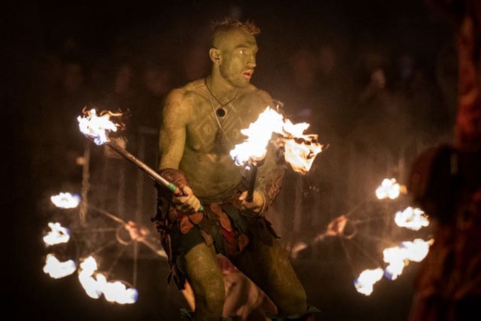 In Pictures: Fiery start to May Day celebrations | indy100