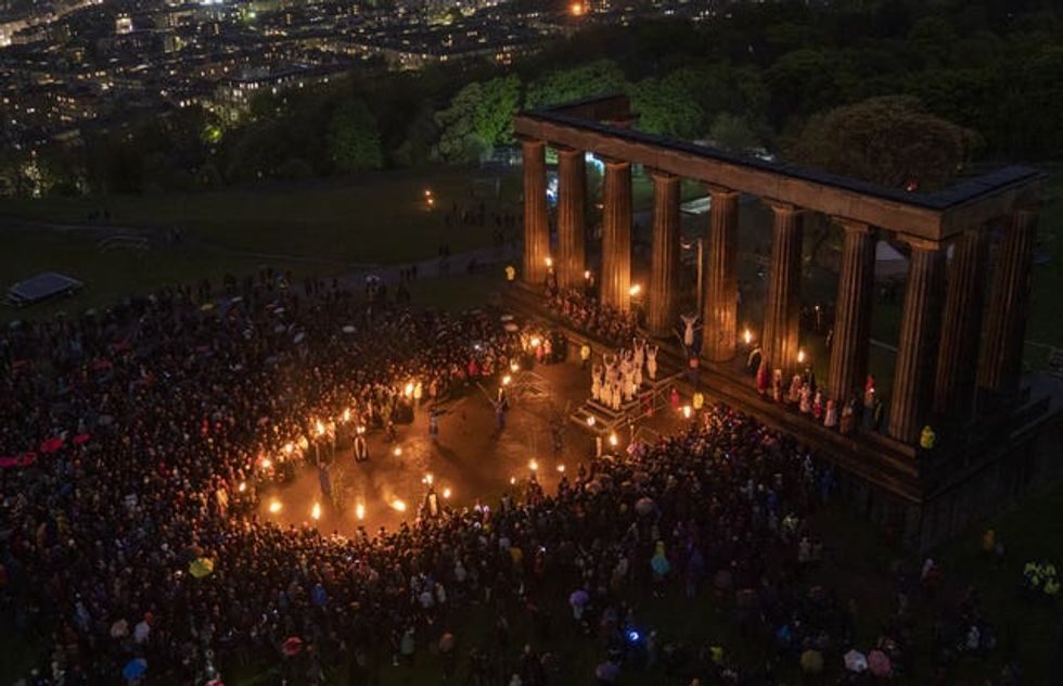 In Pictures: Fiery start to May Day celebrations | indy100
