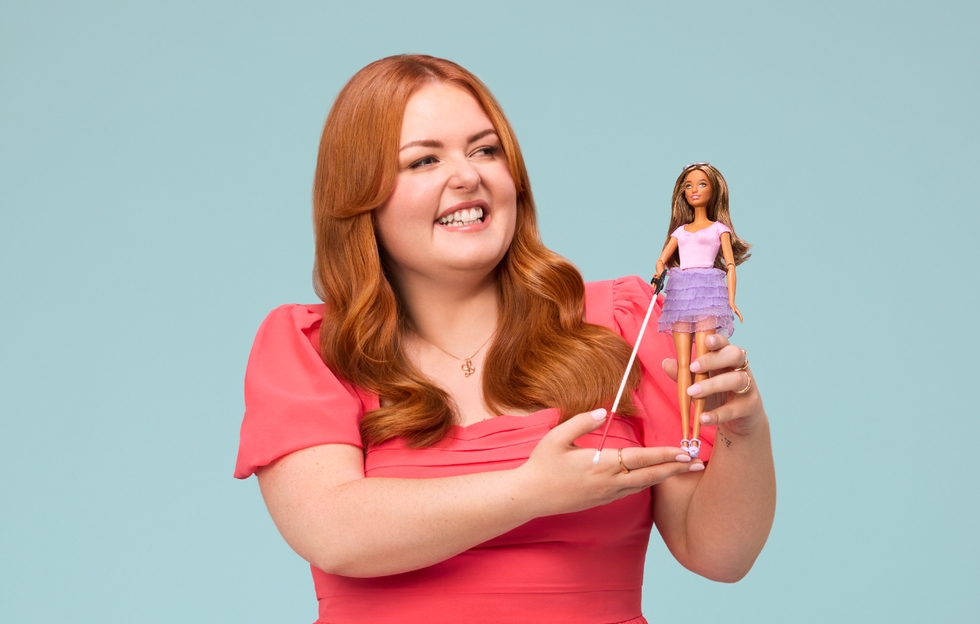 Mattel releases first blind Barbie doll | indy100 Mattel releases first blind Barbie doll | indy100