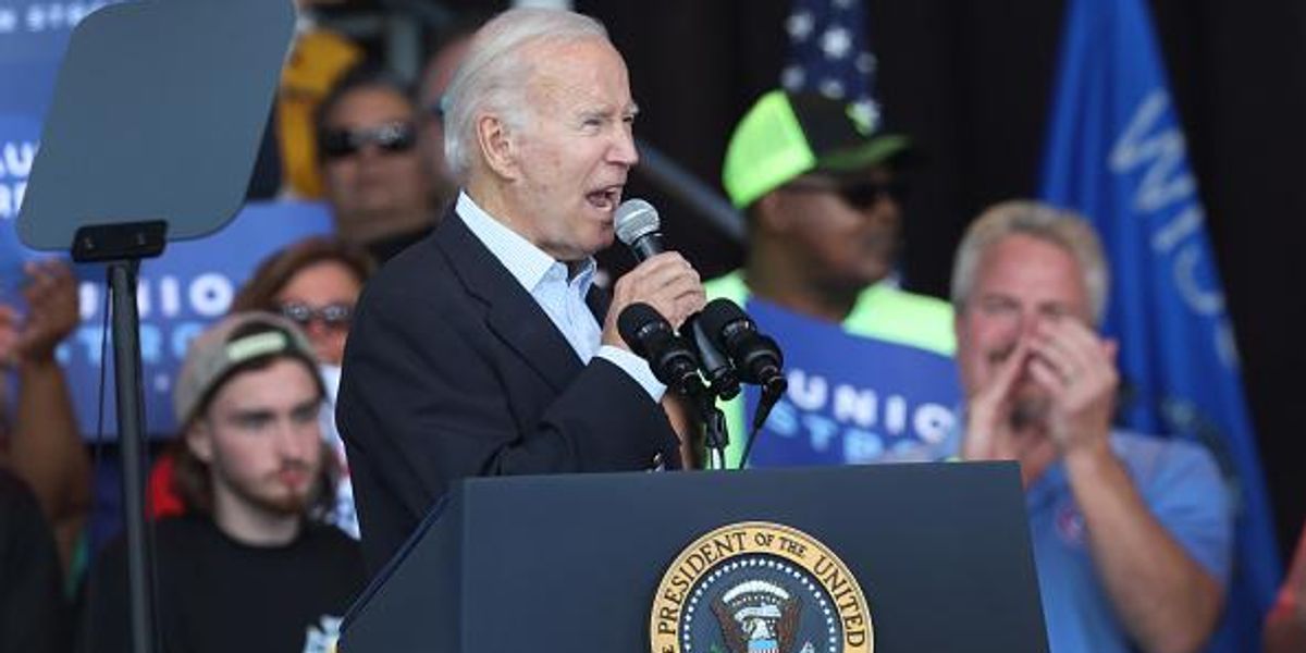 Biden Leans Into Dark Brandon Alter Ego With Brutal Put Down To Heckler
