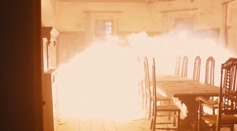 Skyfall House Explosion The Entrance To Skyfall. Not In Scotland, But