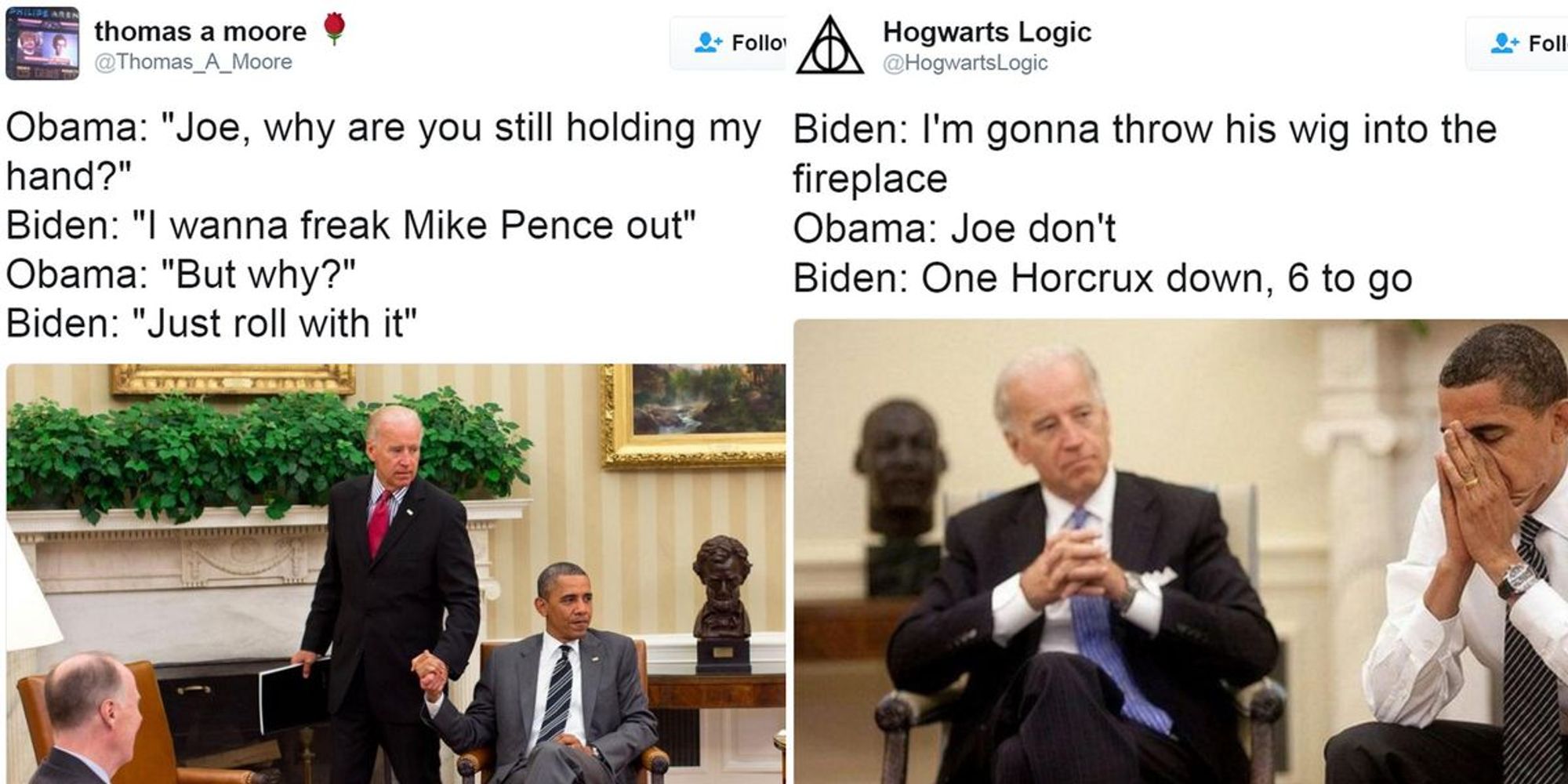 It's been 100 days and we still miss Obama and Biden's bromance ...