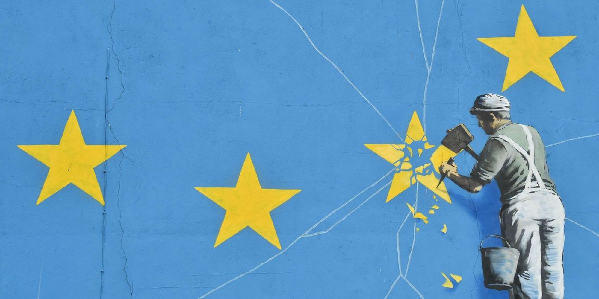 Brexit news: Banksy mural disappears from side of Dover building ...