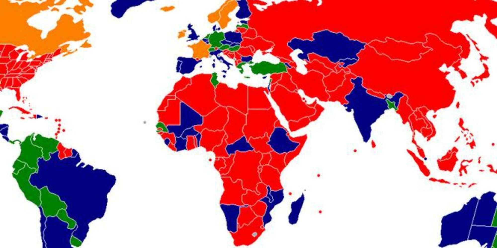 The world map of prostitution | indy100 | indy100