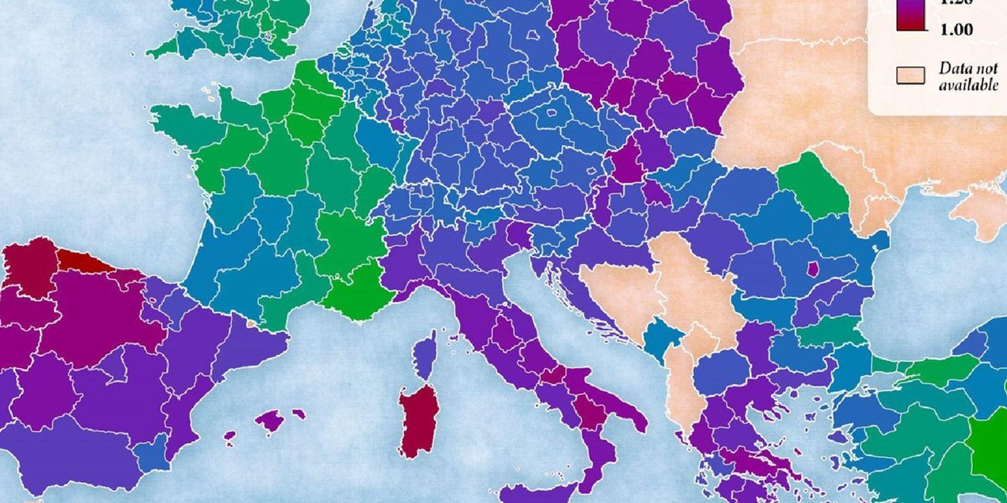 The map of Europe by fertility is a worrying sign of things to come ...