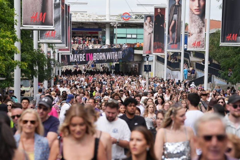 In Pictures: Swifties flock to Wembley Stadium for superstar’s Eras ...