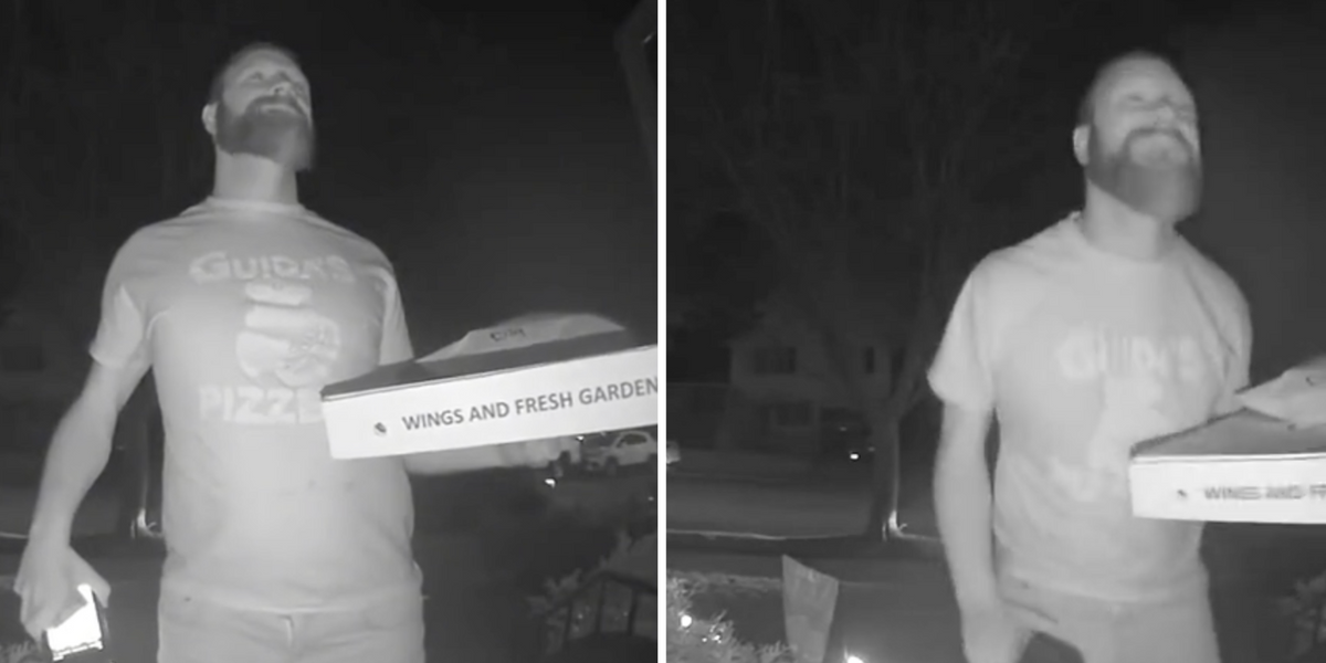 Pizza Delivery Driver Becomes Unlikely Hero After Order Is Sent To Ex