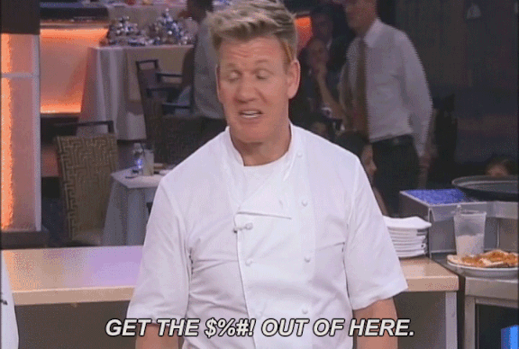 Chef Gordon Ramsay Yelling Gifs