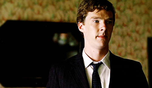 Sherlock Confused Gif