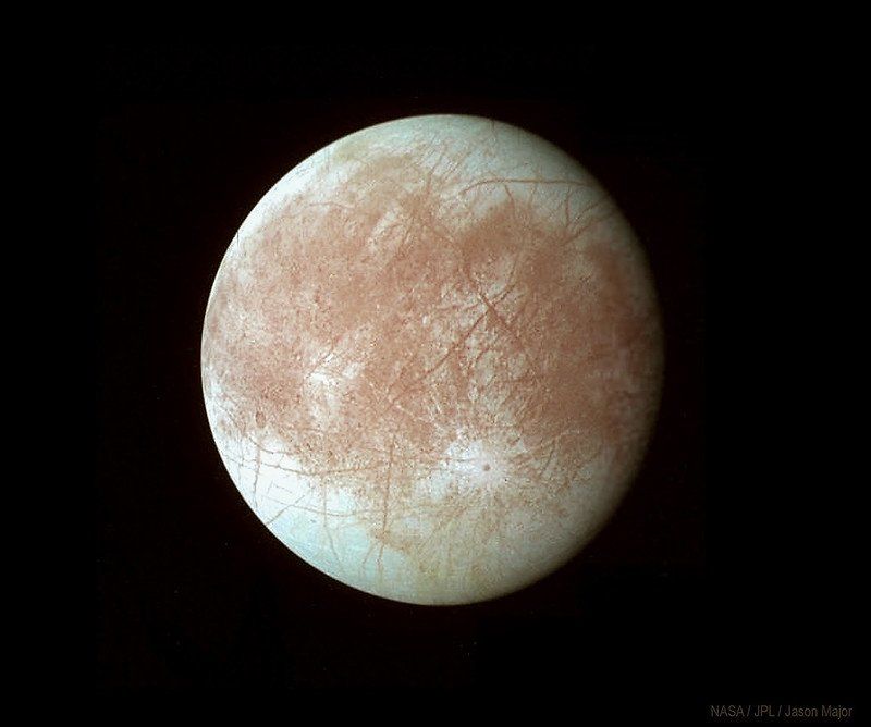 Ice Moon Europa Of Jupiter
