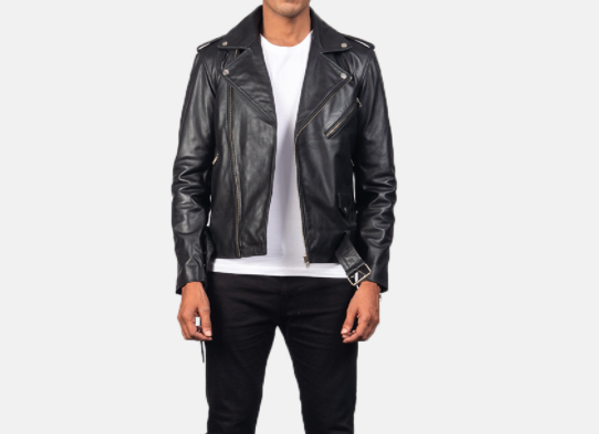 Allaric Alley Black Leather Biker Jacket | indy100