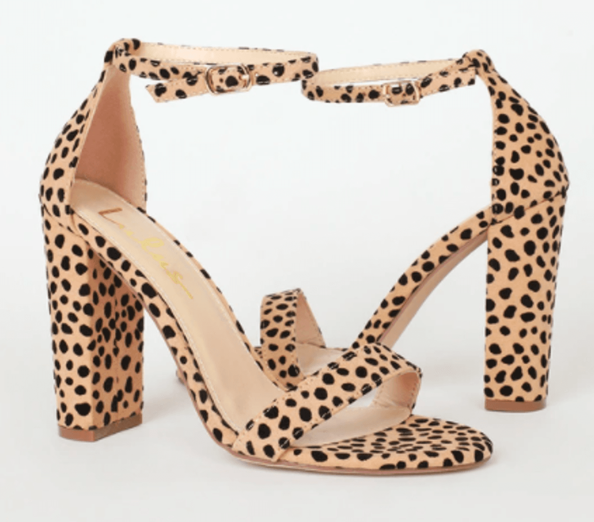 Taylor Baby Cheetah Suede Ankle Strap Heels | indy100