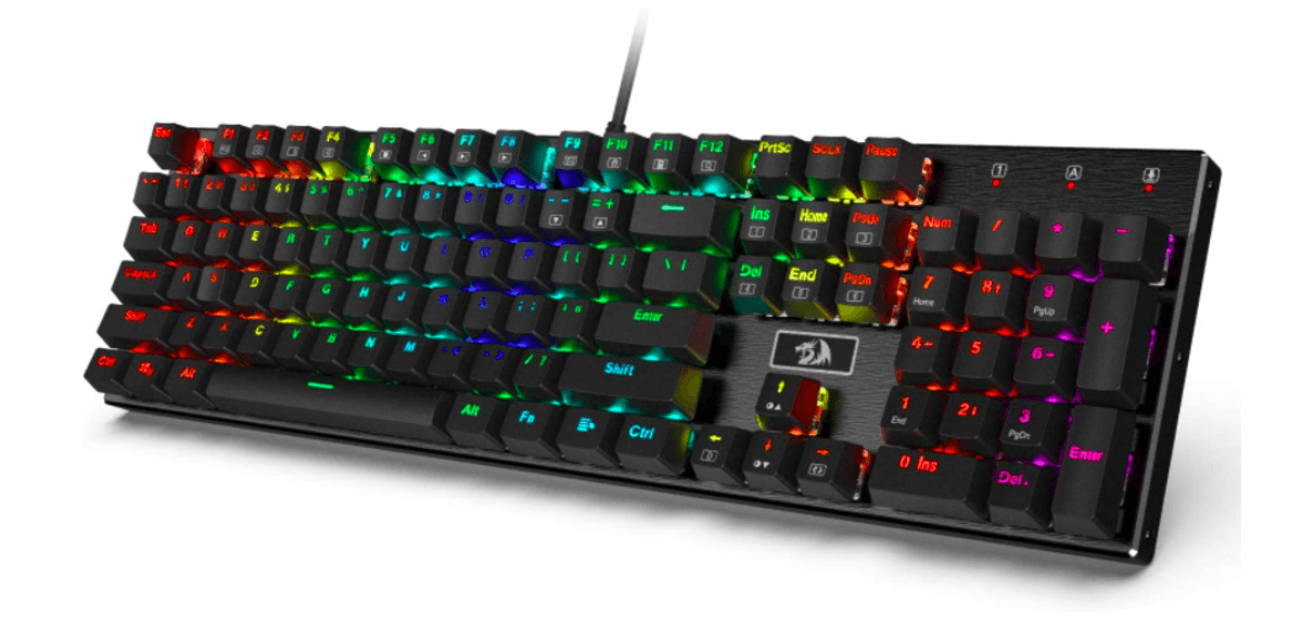 Redragon K556 RGB LED Backlit Wired Mechanical Gaming Keyboard ...