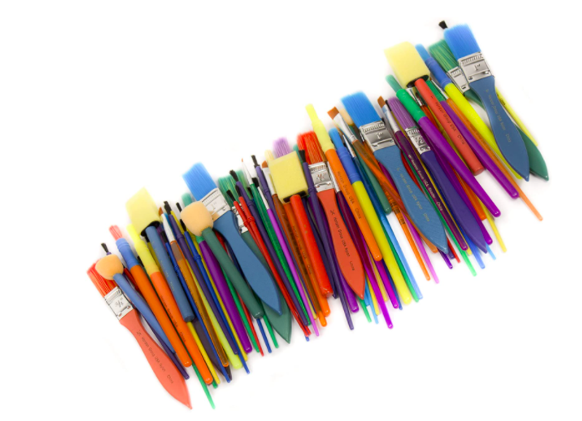 Horizon Group USA Paint Brushes -35 All Purpose Paint Brushes Value Pack | indy100