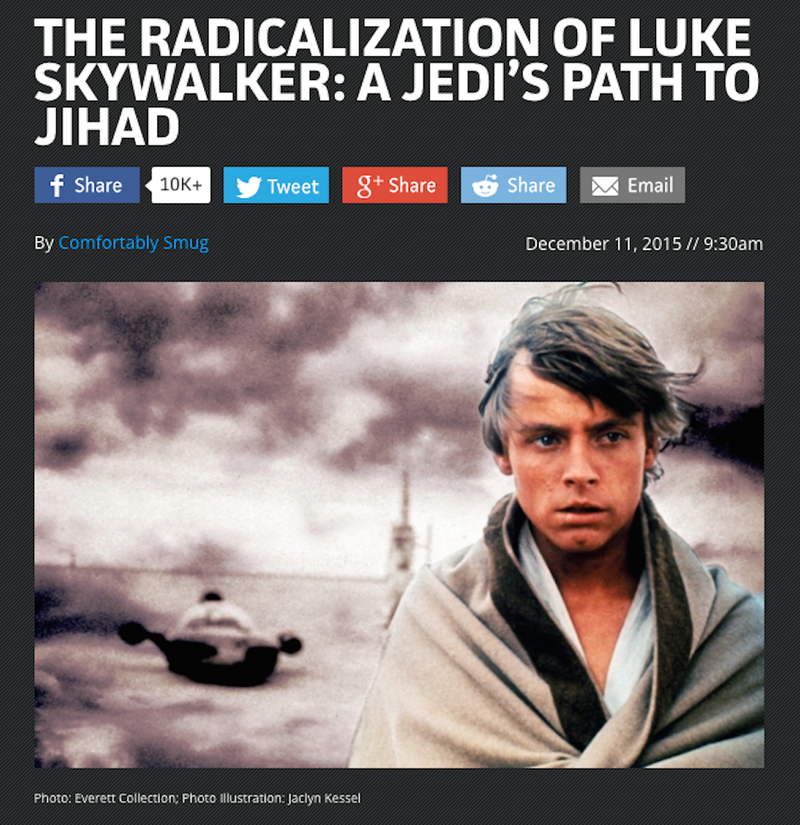 Luke Skywalker Jihad Memes The Radicalization Of Luke Skywalker: A