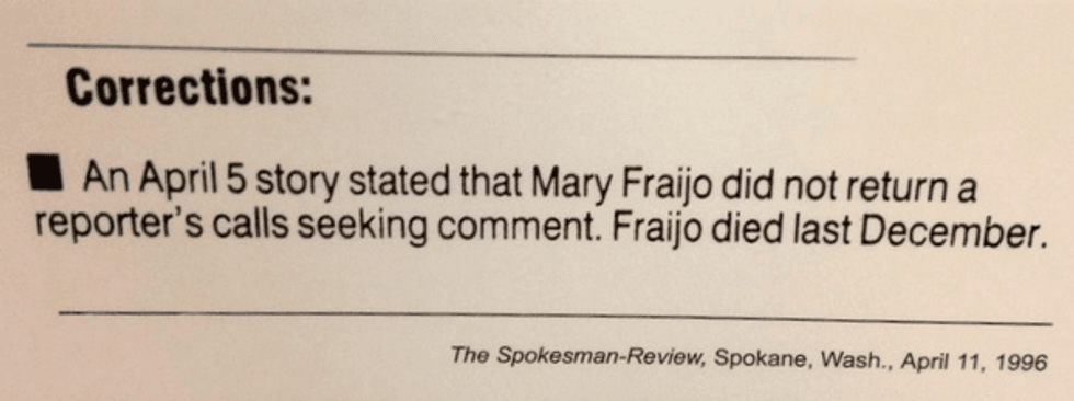 12 of the very best newspaper corrections | indy100 | indy100