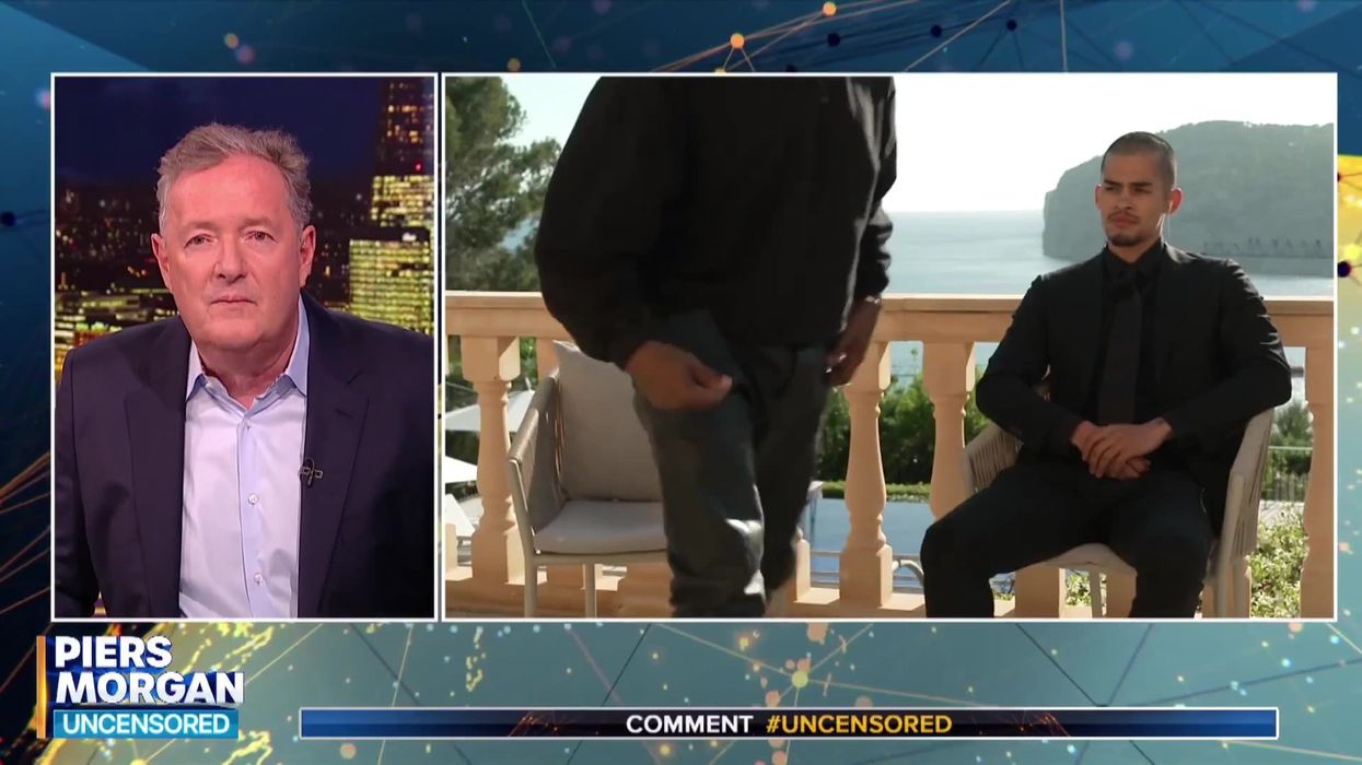 Kanye West storms out of Piers Morgan interview after one small mistake ... Kanye West storms out of Piers Morgan interview after one small mistake ...