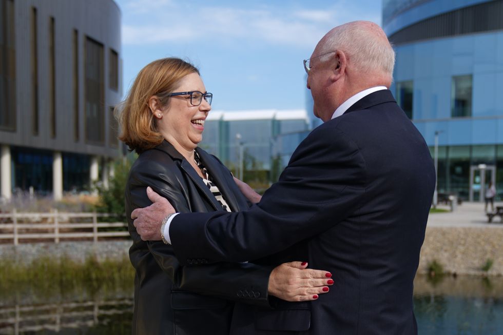 Woman is reunited with her heart-lung transplant surgeon 35 years on ...