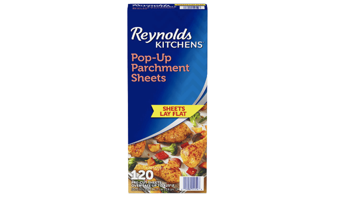Reynolds Kitchens Pop-Up Parchment Paper Sheets, 10.7x13.6 Inch, 120 ...