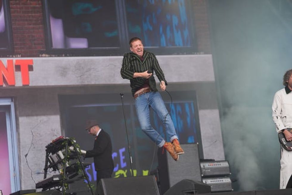 In Pictures: Glastonbury fans beat the heat as Kneecap and Kaiser ...