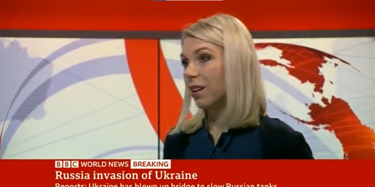 Ukrainian BBC journalist sees images of her destroyed home while ... Ukrainian BBC journalist sees images of her destroyed home while ...