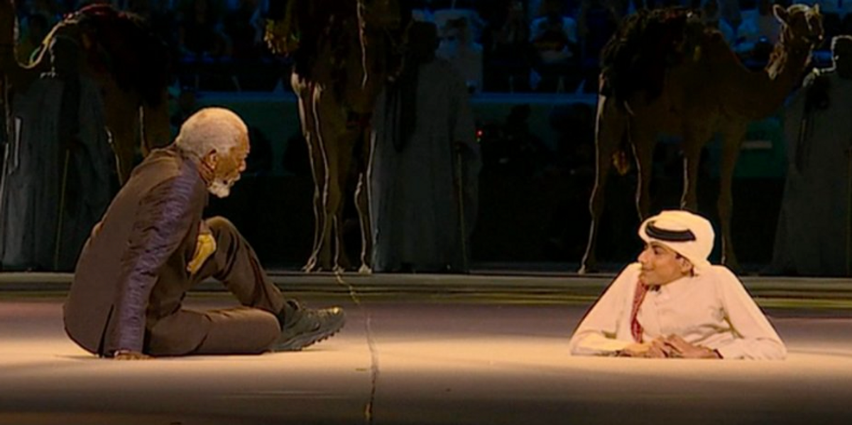 Morgan Freemans World Cup Opening Ceremony Performance Leaves Viewers