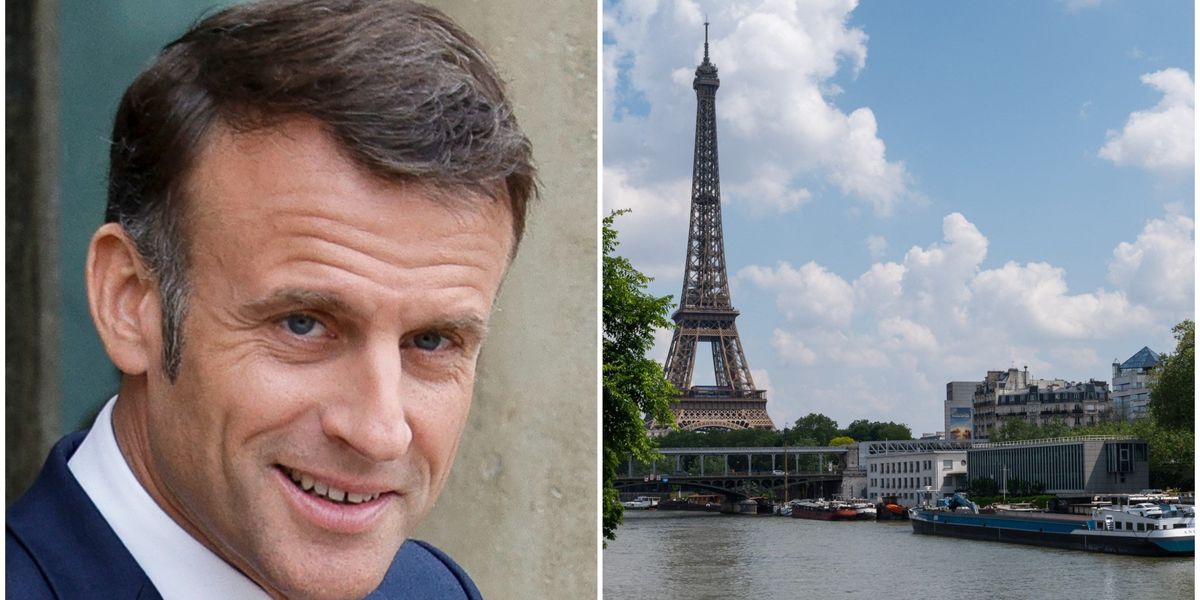 Emmanuel Macron vows to swim in the Seine ahead of the Olympics | indy100 Emmanuel Macron vows to swim in the Seine ahead of the Olympics | indy100