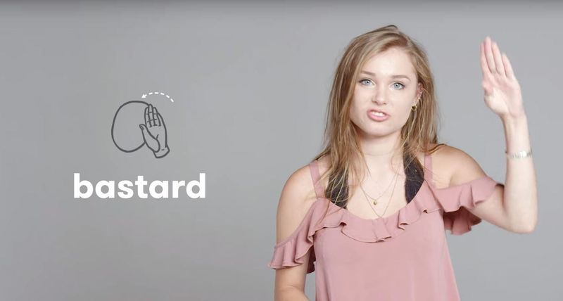 Sign Language Swear Gift Republic How To Swear In Sign Language Card