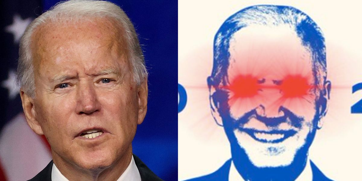Joe Biden's website contains a 'Dark Brandon' campaign meme | indy100 Joe Biden's website contains a 'Dark Brandon' campaign meme | indy100