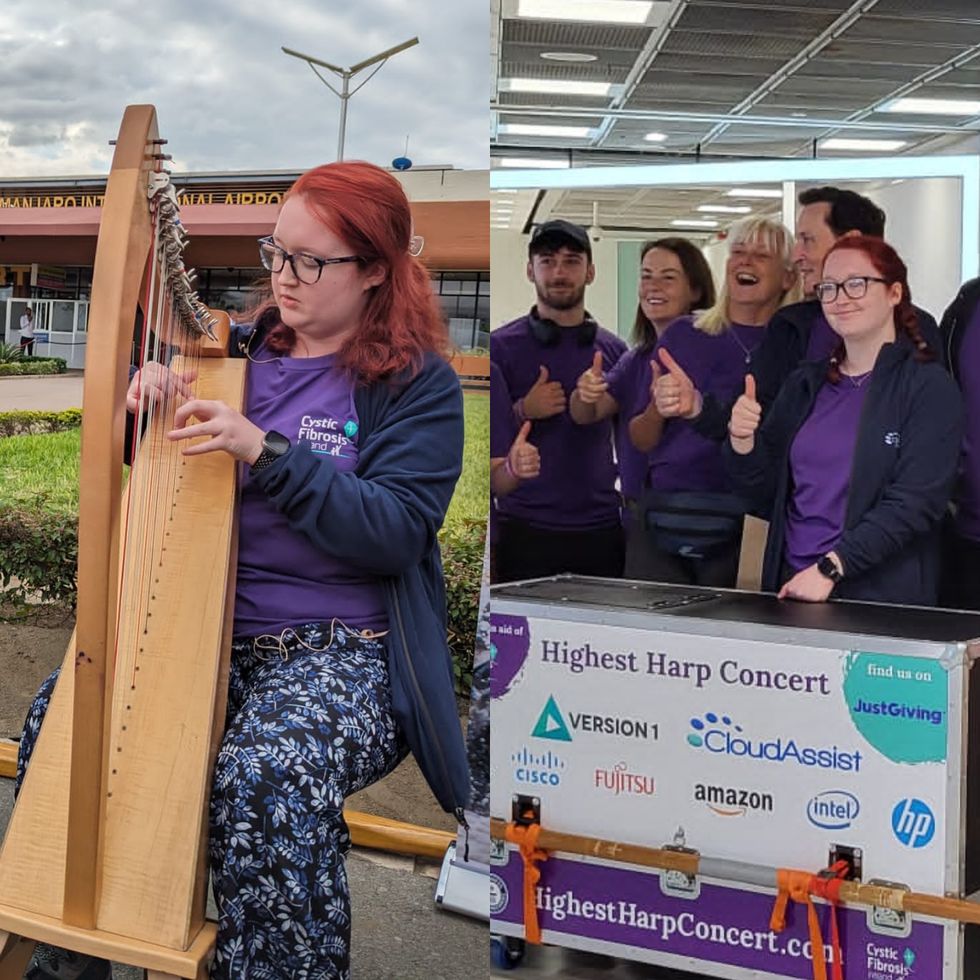 Harpist begins mission to break Guinness World Record on Mount ...