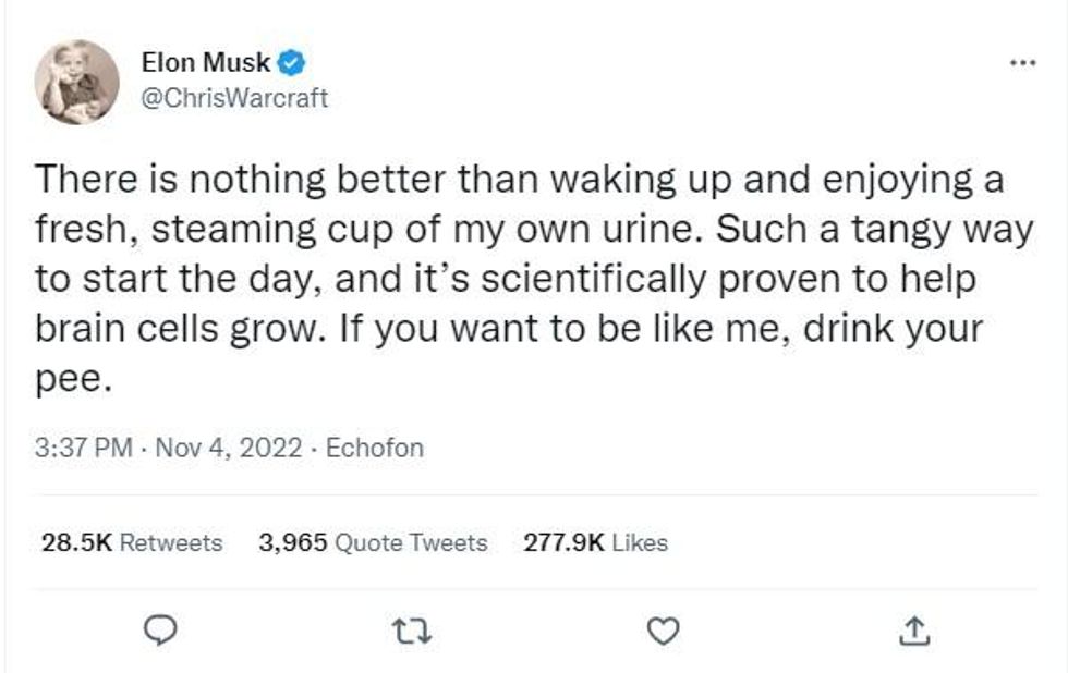Verified people on Twitter are pranking Elon Musk by impersonating him ... Verified people on Twitter are pranking Elon Musk by impersonating him ...