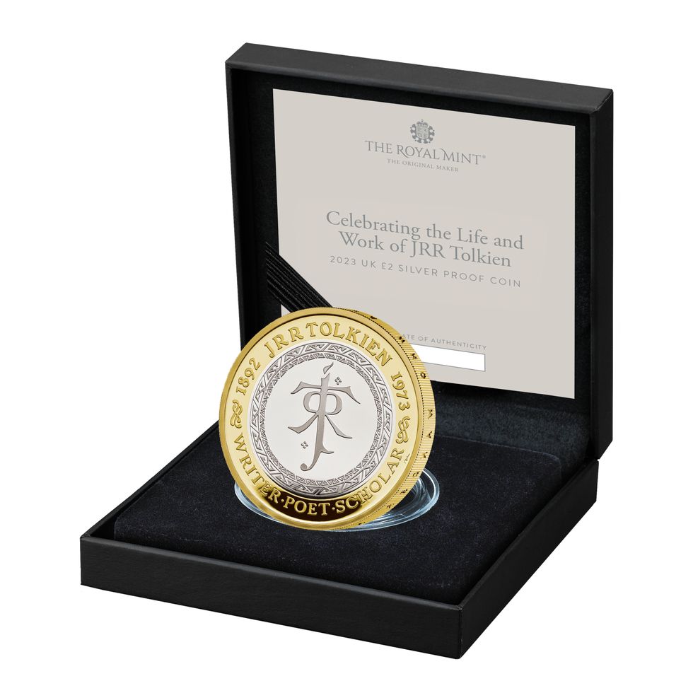 Coin decorated with JRR Tolkien monogram celebrates life and work of ...