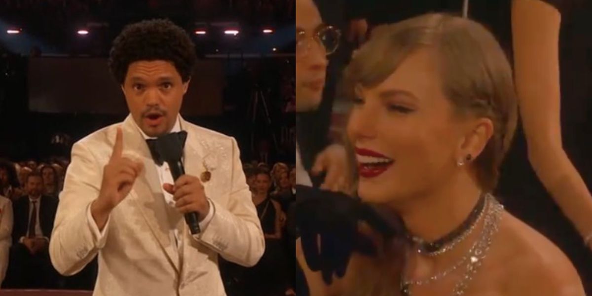 Trevor Noah praised for Taylor Swift NFL joke at Grammys | indy100 Trevor Noah praised for Taylor Swift NFL joke at Grammys | indy100