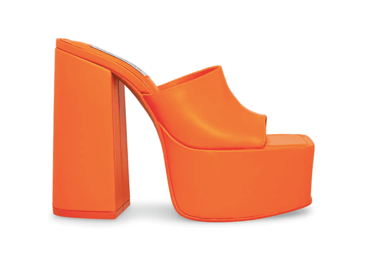 Trixie Orange Leather Platforms | indy100