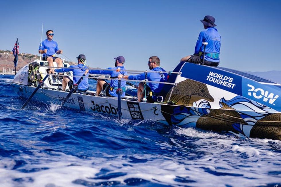 Team of Royal Navy submariners win 3,000 mile world’s toughest rowing ...